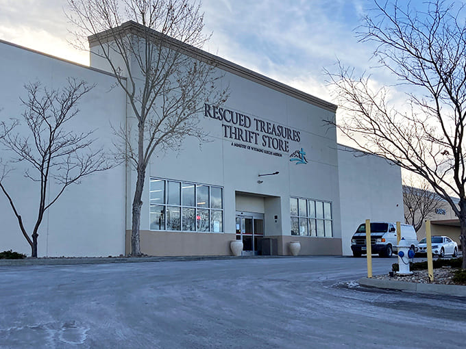 The unassuming exterior hides a wonderland of bargains within. Like finding a secret portal to affordable treasures in the heart of Casper.