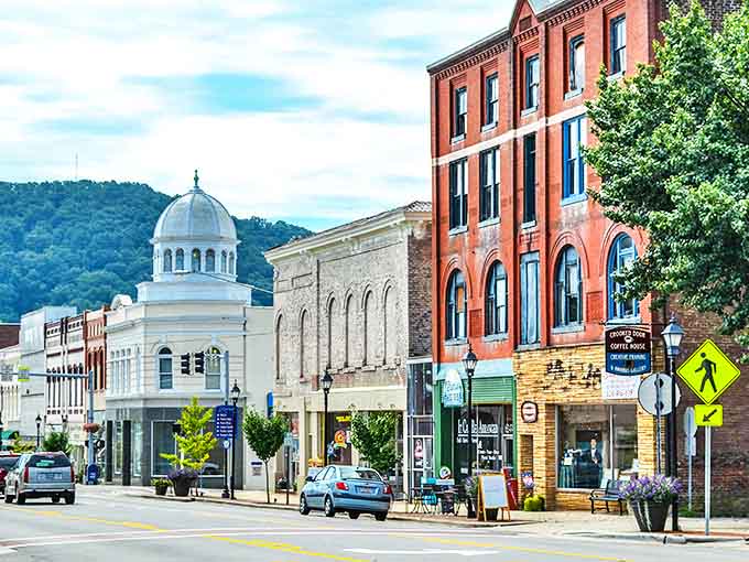 Historic architecture that doesn't just whisper but practically shouts "charming mountain town" &ndash; all while the Blue Ridge Mountains photobomb in the background.