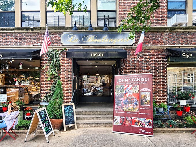 The golden script of "La Boulangerie" promises an escape from the ordinary &ndash; a bread-lover's embassy where your passport is simply an appetite for excellence.