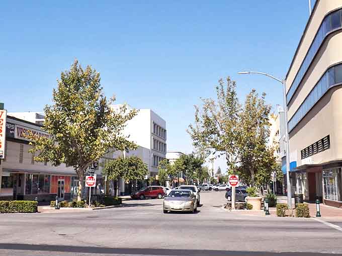 Downtown Bakersfield's tree-lined streets offer a walkable urban experience without big-city congestion or prices&mdash;perfect for retirees seeking accessibility.
