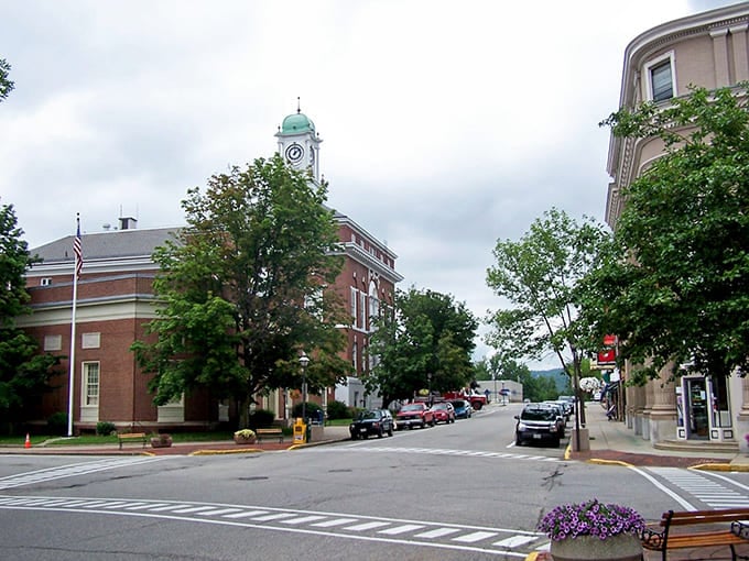 Rumford's iconic clock tower stands sentinel over Congress Street, a timekeeper for generations of locals navigating life at a refreshingly unhurried pace.