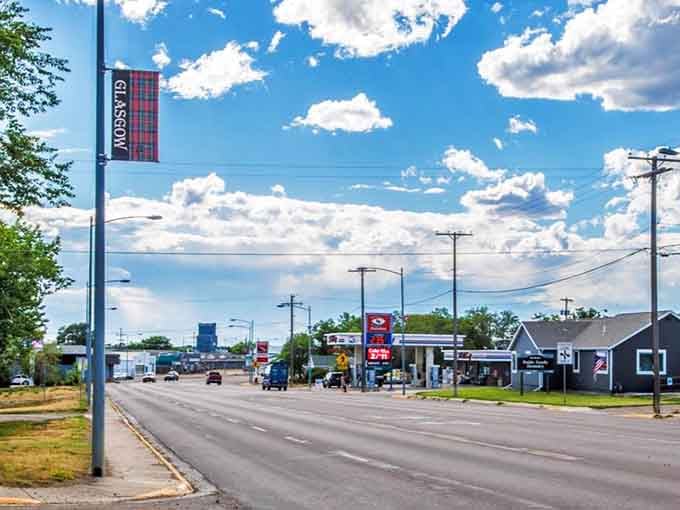 Wide open streets and big sky living—this is Glasgow, where your commute never involves honking or road rage therapy sessions.