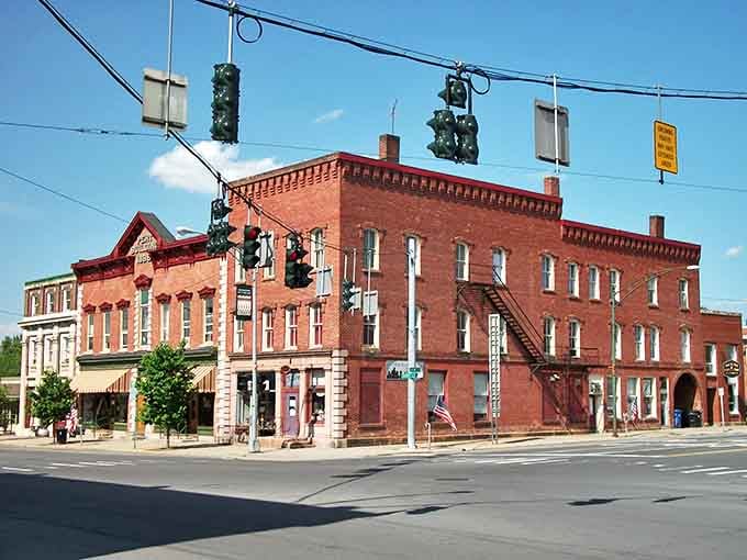 Downtown Potsdam's historic buildings stand like friendly sentinels, welcoming you to a Main Street that Norman Rockwell would have happily painted.