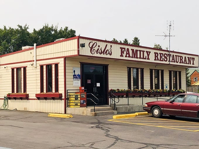 The iconic red lettering of Cislo's Family Restaurant stands as a beacon of comfort food in Kalispell, promising homestyle cooking that's kept locals coming back for decades.
