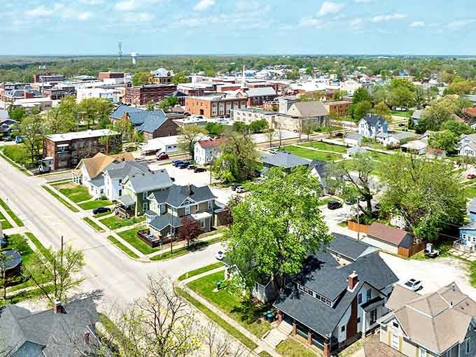 Kirksville's downtown strip feels like stepping into a Norman Rockwell painting where the pace is human and the parking is actually possible.