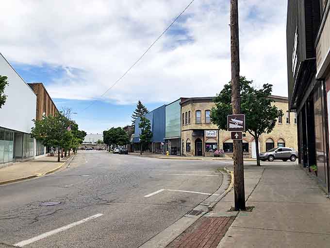 Marinette's charming main street offers that increasingly rare small-town vibe where locals still wave at passing cars and nobody's in a hurry.