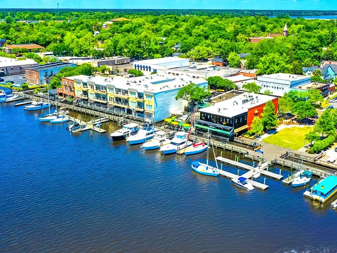 Georgetown's waterfront marina showcases the perfect blend of historic charm and coastal living where five rivers meet the Lowcountry landscape.