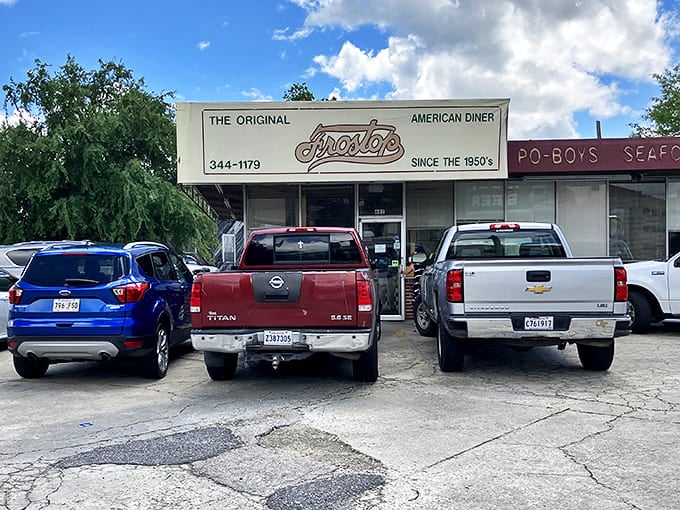 Pickup trucks fill the parking lot like loyal customers at a family reunion &ndash; a sure sign you've found the real deal in Baton Rouge dining.