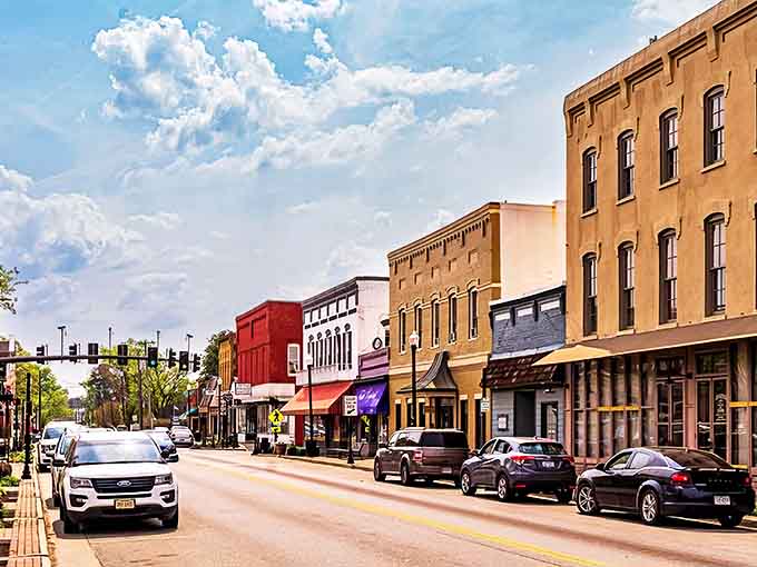 Emporia's Main Street offers that perfect small-town tableau &ndash; historic buildings, blue skies, and not a parking meter in sight.