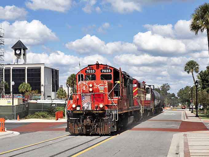 Downtown's red locomotive isn't just for show &ndash; this working train brings Ocala's transportation history to life while turning heads of passersby.