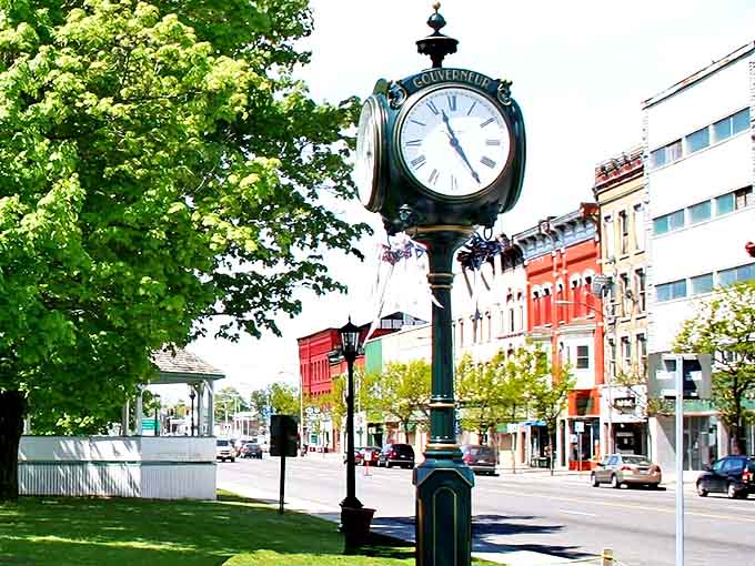 Downtown Ogdensburg's vintage clock keeps perfect time in a place where nobody's rushing&mdash;a refreshing change from the hurried pace of big city life.