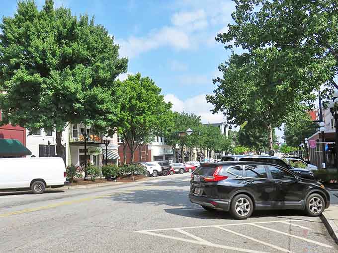 Tree-lined streets and historic storefronts give downtown Anderson that perfect small-town charm without sacrificing modern conveniences. Southern hospitality with parking spaces!