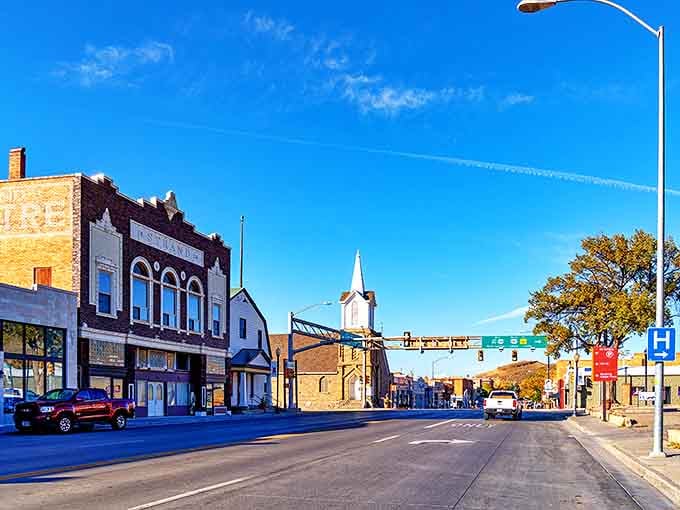 Historic downtown Rawlins showcases beautifully preserved brick buildings from another era, where modern life moves at a refreshingly manageable pace.