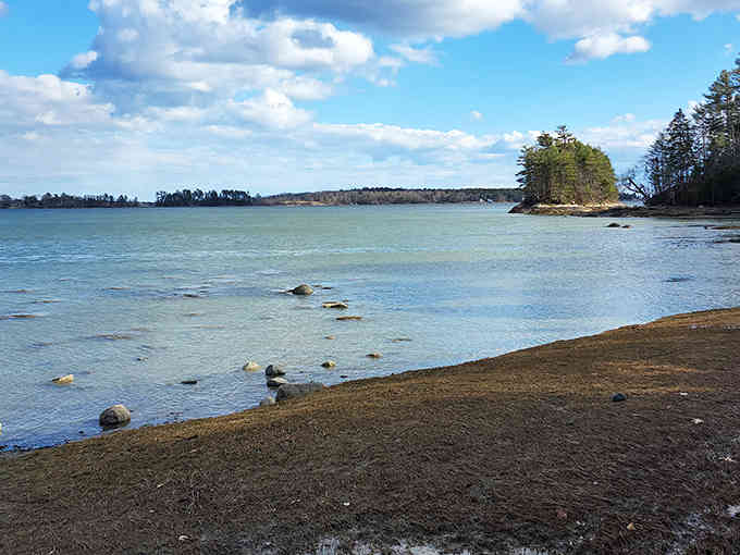 When the water looks this calm, even your racing thoughts slow down to match the pace.