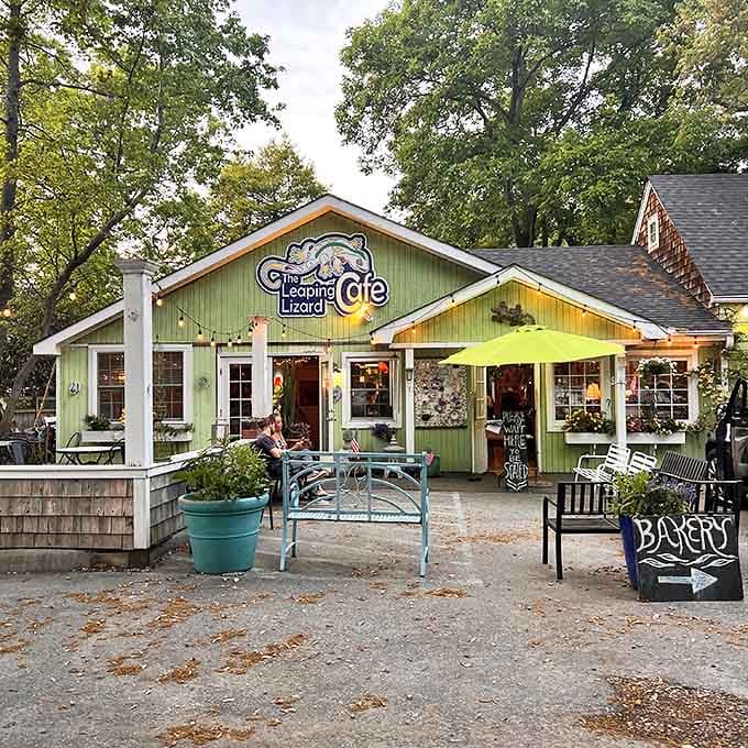The mint-green cottage with its cheerful yellow umbrellas beckons like a culinary oasis. This is where Virginia Beach locals hide from tourists to keep the biscuits all to themselves.