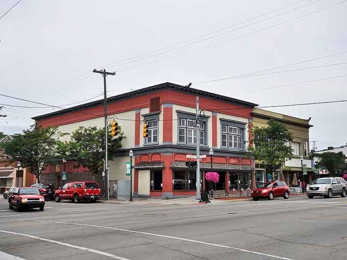 Clare's colorful downtown buildings stand as a testament to small-town charm where your dollar stretches further and neighbors actually wave hello.