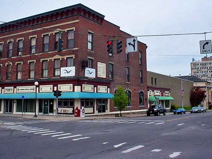 Historic brick buildings line Ogdensburg's streets, housing local businesses where shopkeepers still remember your name and your coffee order.