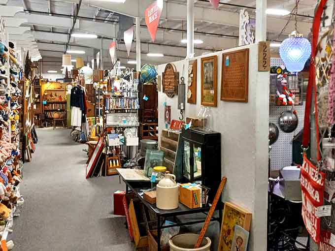 Aisles that seem to stretch into infinity, each one a portal to different decades of American life and culture.