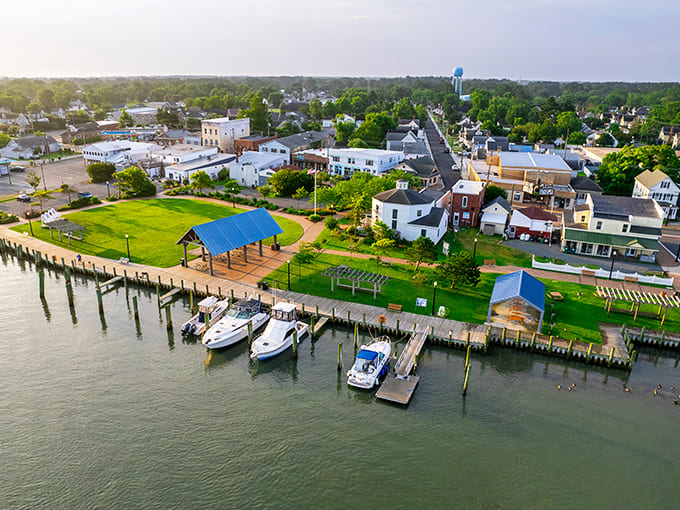 Chincoteague's waterfront offers that perfect blend of small-town charm and maritime magic. Those boats aren't just for show&mdash;they're working vessels bringing in tomorrow's seafood feast.