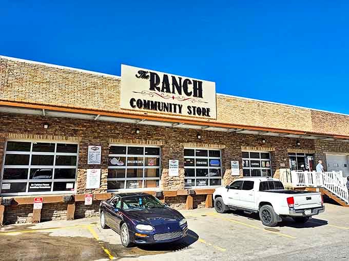 Blue skies and bigger bargains &ndash; The Ranch's iconic sign promises a thrifting adventure that makes even the most reluctant shoppers feel like they've struck gold.