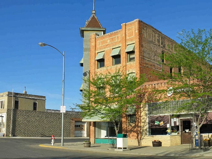 The distinctive architecture of Hardin's historic district reflects the affordable charm that attracts budget-conscious retirees to this Montana gem.