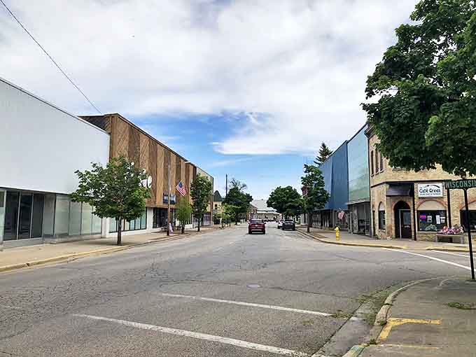 Brick sidewalks and hanging flower baskets &ndash; Marinette maintains those small-town touches that make walking downtown feel like stepping into a simpler time.