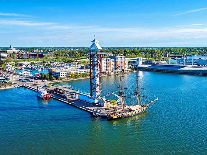 Erie's waterfront skyline offers that perfect blend of urban convenience and lakeside tranquility. Who needs Miami when retirement can look this good?