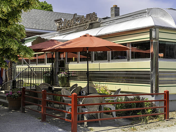 Enjoy giant $9.95 pancakes at Vermont&rsquo;s classic Birdseye Diner, a beautifully restored 1940s Silk City car with plenty of charm.