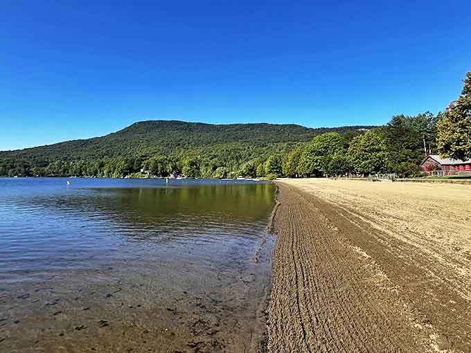 Lake Elmore's sandy shores invite you to dip your toes where the mountains meet the water &ndash; Vermont's version of a beach vacation, minus the sharks and sunburn.