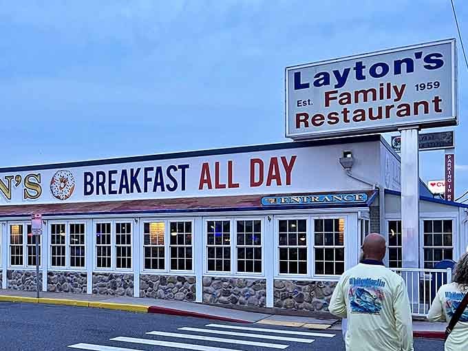 With its stone foundation and crisp white windows, Layton's looks like it was built to withstand both hurricanes and the crushing waves of summer tourists.