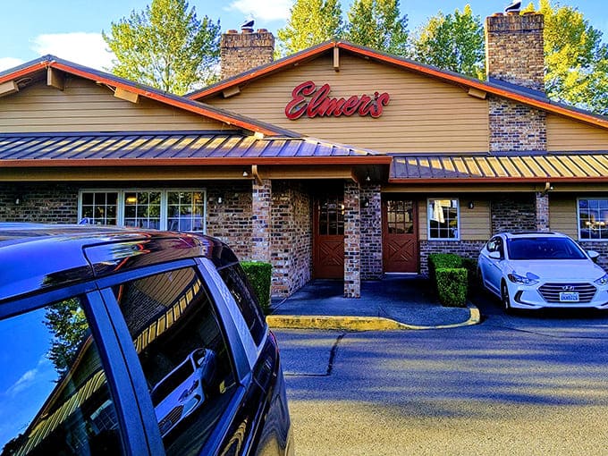 The iconic red Elmer's sign welcomes you like an old friend. This brick-and-timber sanctuary of comfort food has been making Tacoma residents feel at home for years.