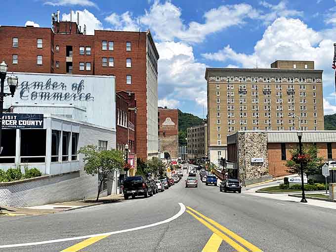 Norfolk Southern trains still rumble through Bluefield, a living connection to the city's railroad heritage and coal country roots.