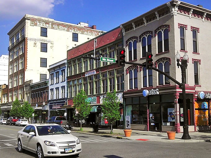 Historic brick buildings line Huntington's downtown, where your wallet can breathe easy and architecture tells stories of a more ornate era.