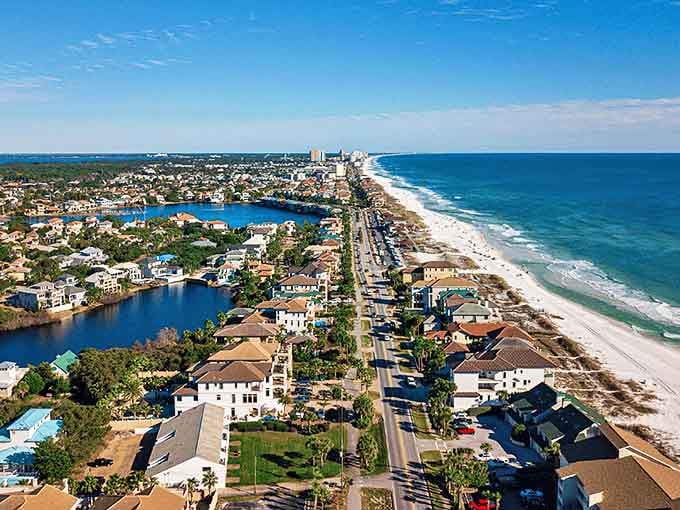 Pensacola's coastline stretches like nature's welcome mat, where sugar-white beaches meet emerald waters. Retirement never looked so inviting.