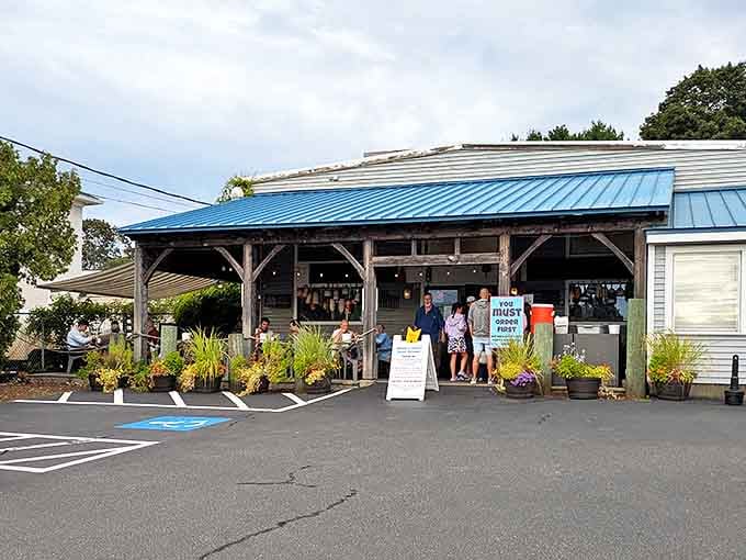 The daytime crowd gathering outside &ndash; proof that locals will always know where the good stuff is hiding.