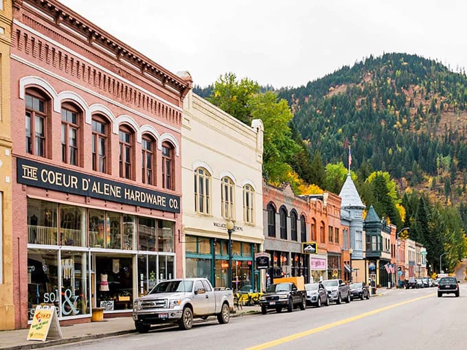 Downtown Wallace looks like a movie set because, well, it was one! "Dante's Peak" filmed here, though thankfully without the volcanic destruction.