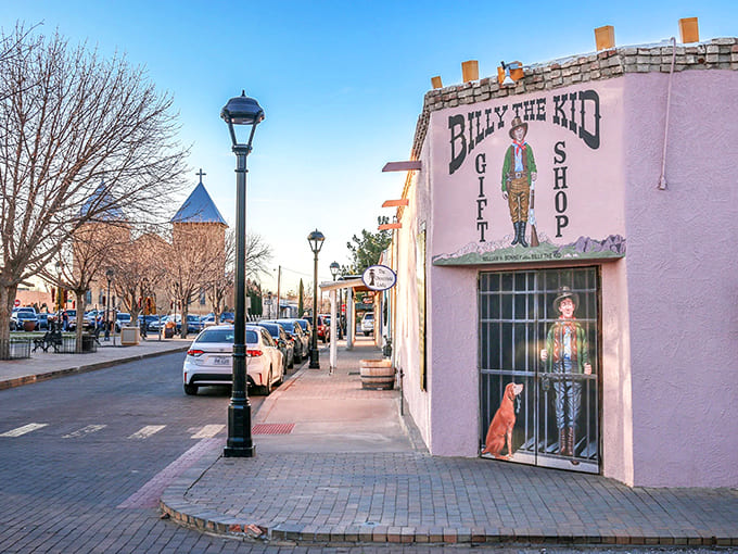 The iconic Billy the Kid Gift Shop stands as a colorful reminder that in Mesilla, history isn't relegated to dusty museums&mdash;it's alive on every street corner.