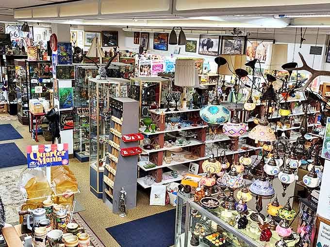 Every booth tells a different story. This corner might hold that perfect mid-century lamp your living room has been secretly begging for all these years.