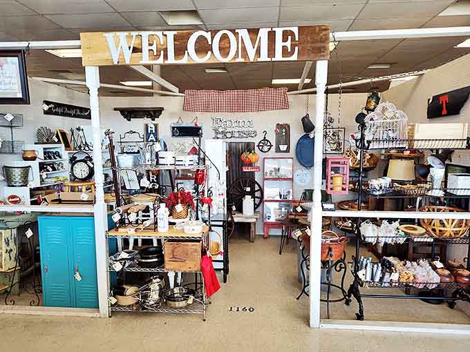 Step through this "WELCOME" archway and kiss your afternoon goodbye &ndash; time evaporates faster than grandma's secret sauce.