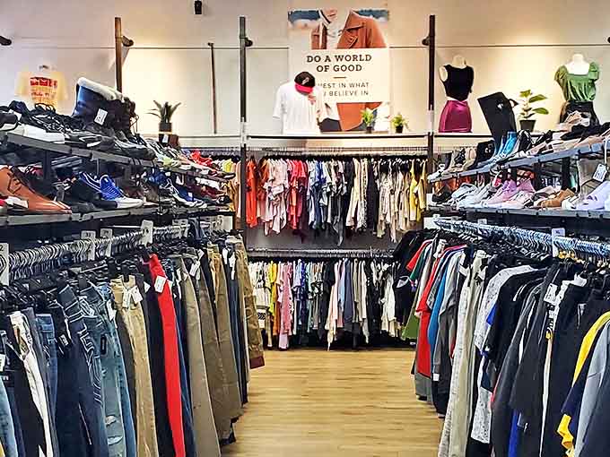 From denim to dresses, shoes to shirts—this isn't just shopping, it's a sustainable style adventure with a "do good" philosophy proudly displayed.