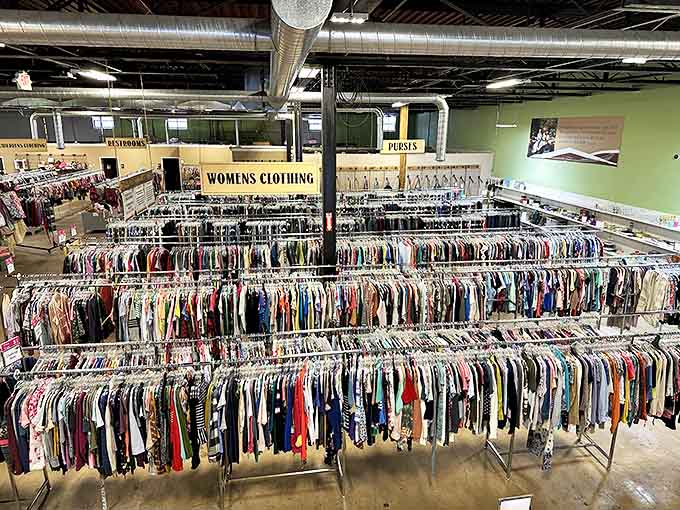 Not your grandmother's clothing department &ndash; unless your grandmother was secretly hoarding enough fashion finds to outfit a small nation.