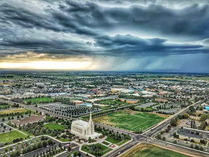 Dramatic skies put on a daily show above Rexburg, where nature and small-town living create the perfect backdrop for unhurried exploration.