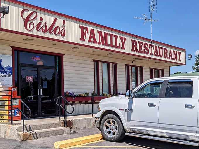 The iconic red lettering of Cislo's Family Restaurant stands as a beacon of comfort food in Kalispell, promising homestyle cooking that's kept locals coming back for decades.