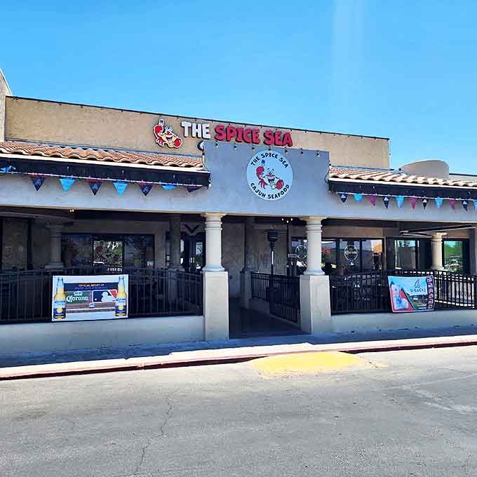 The desert's most delicious contradiction: a seafood haven where the only thing more surprising than the location is how good the food tastes.