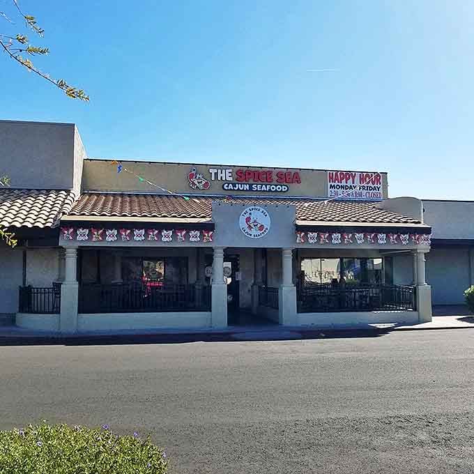 The desert's most delicious contradiction: a seafood haven where the only thing more surprising than the location is how good the food tastes.