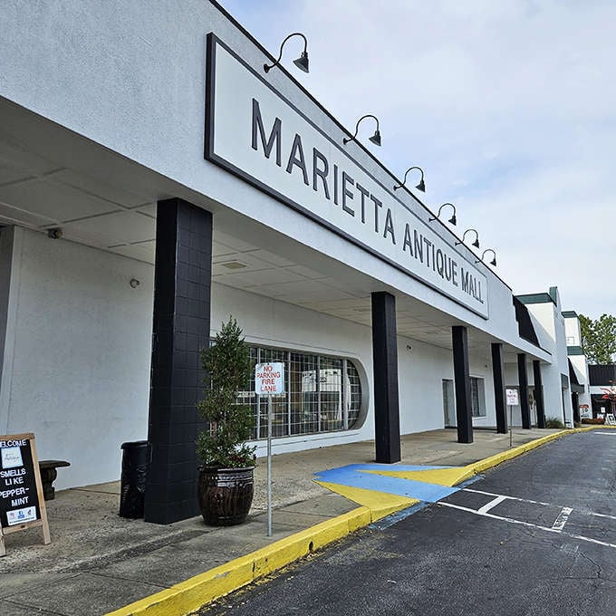 The unassuming storefront hides a universe of treasures within. Like finding a portal to the past in suburban Georgia.
