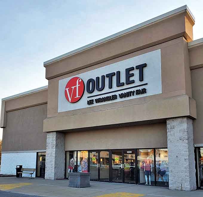 VF Outlet's impressive storefront houses multiple brands under one roof &ndash; like a department store that's been given a serious markdown makeover.