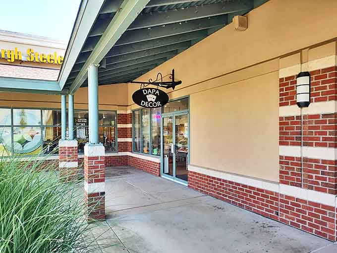 Dada & Decor beckons shoppers with its charming storefront, promising home treasures that will make guests ask, "Where did you find that?" instead of "How much did you spend?"