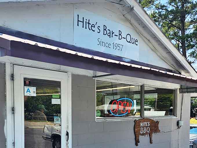 That iconic pig silhouette isn't just decoration&mdash;it's a promise of the smoky treasures waiting inside this West Columbia institution.