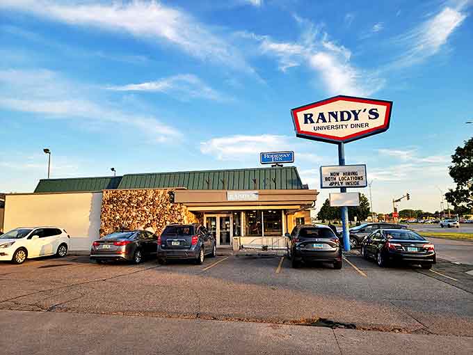 Golden hour at Randy's&mdash;when the setting sun makes even the parking lot look like it's ready for its Food Network close-up.